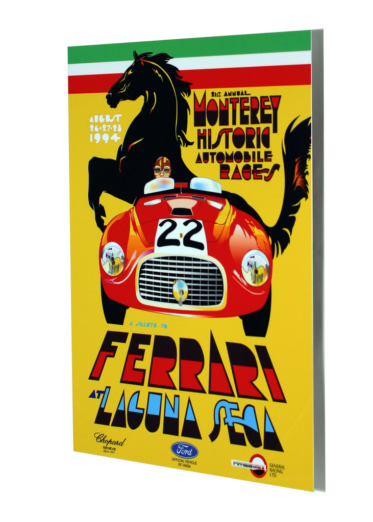 Ferrari Monterey Historics 1994, Metal Sign – Nero Cavallo